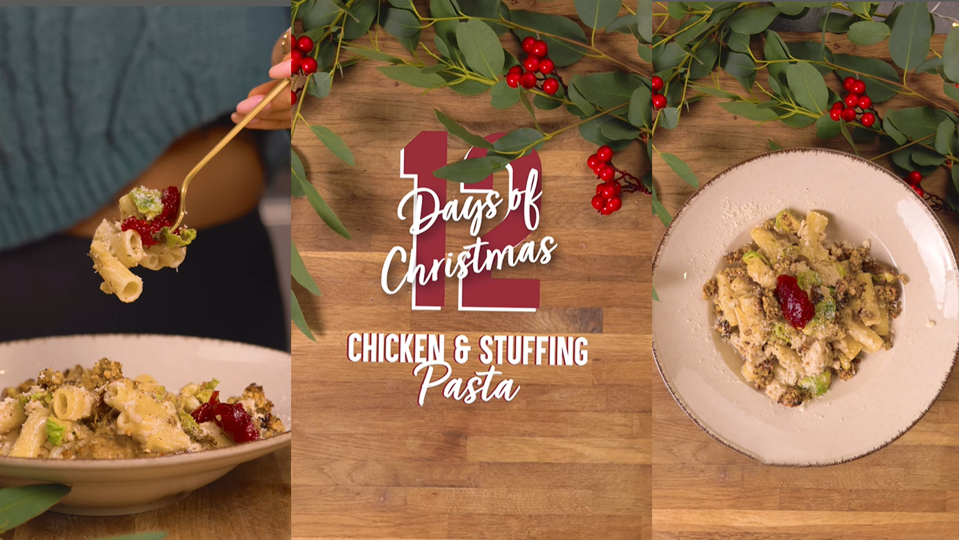 12 Days of Christmas Recipes: Chicken & Stuffing Pasta – Heck Food Ltd