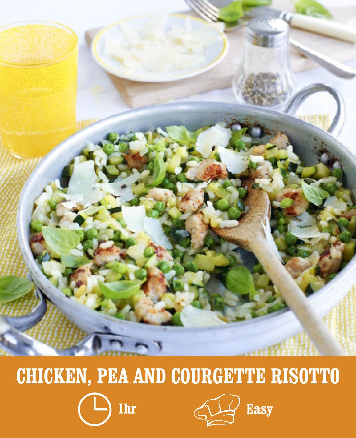 CHICKEN SAUSAGE, PEA AND COURGETTE RISOTTO – Heck Food Ltd
