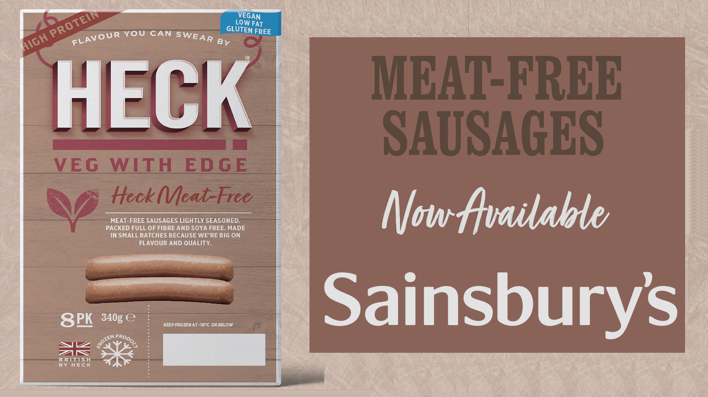 Buy HECK Frozen Meat-Free Sausages In Sainsburys Now! – Heck Food Ltd