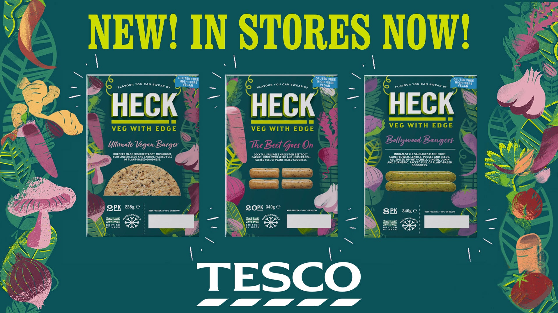 Exclusively In Tesco Stores! Three BRAND NEW Flavours Join The HECK ...