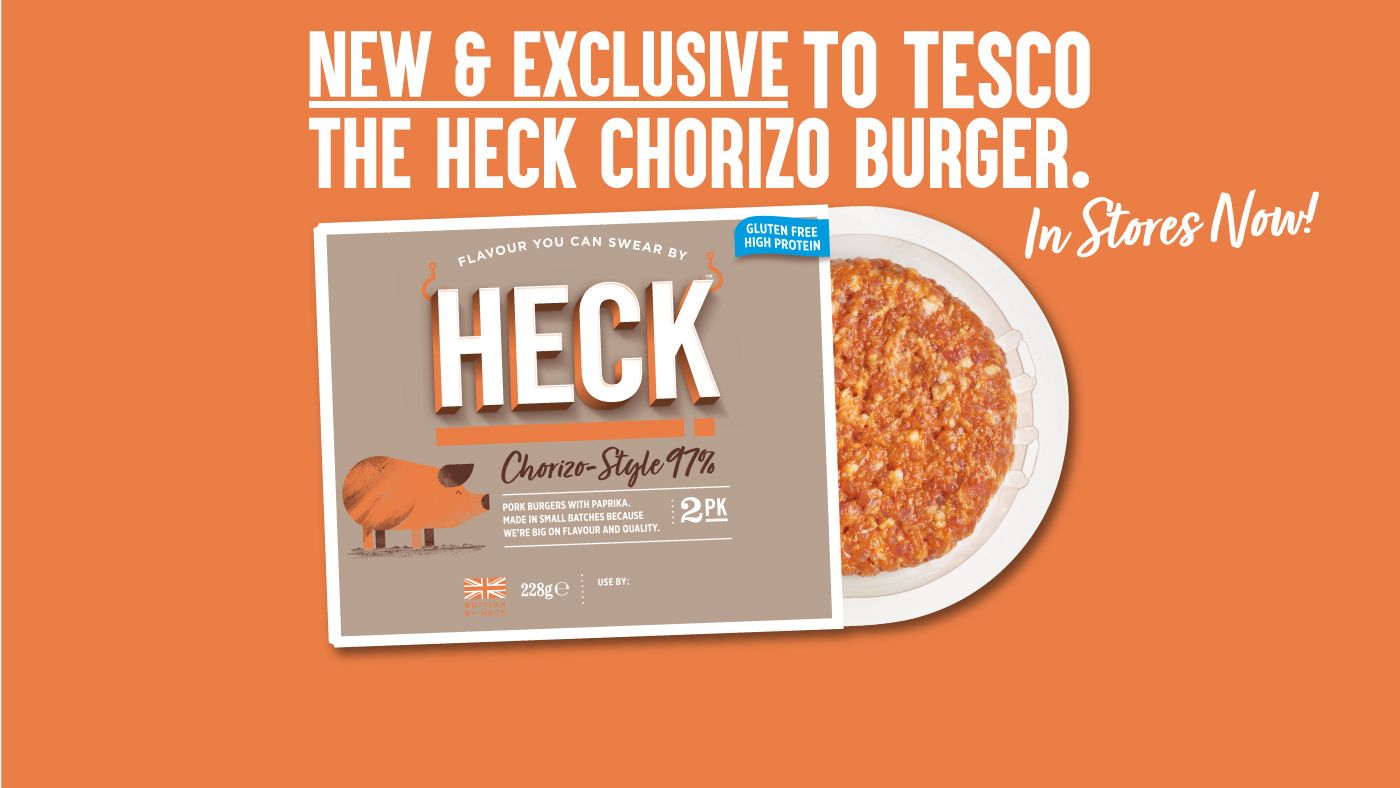 New & Exclusive To Tesco Is The HECK Chorizo Burger. In Stores Now ...