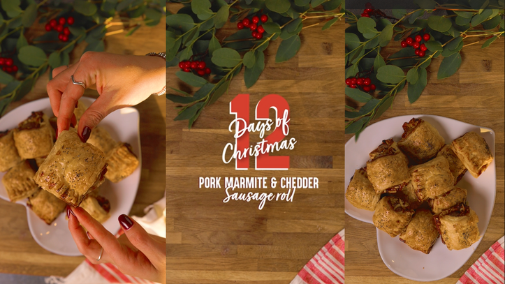 12 Days of Christmas Recipes: Pork, Marmite & Cheddar Sausage Rolls ...