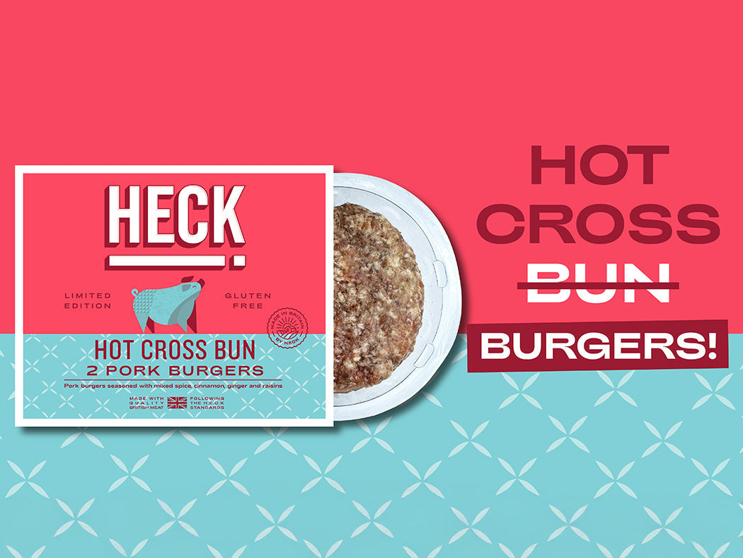 Happy Feast-er! The HECK! Hot Cross Bun Burger is Here – Heck Food Ltd