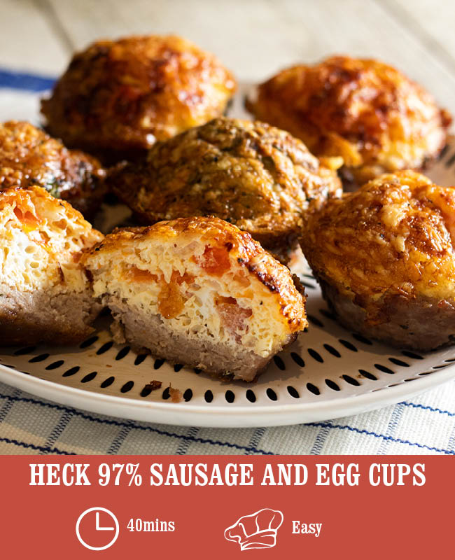 Heck 97% Sausage and Egg Cups – Heck Food Ltd