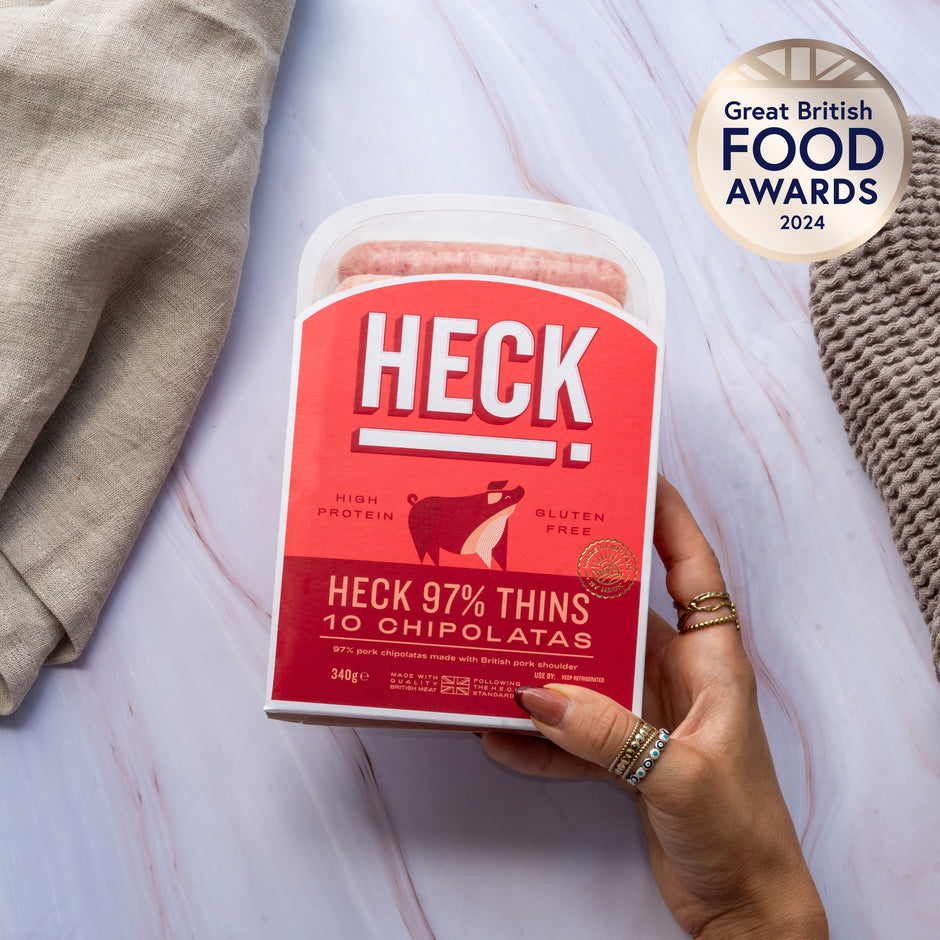 HECK Simply Chicken Chipolatas | Tasty Chicken Chipolatas From The UK's ...