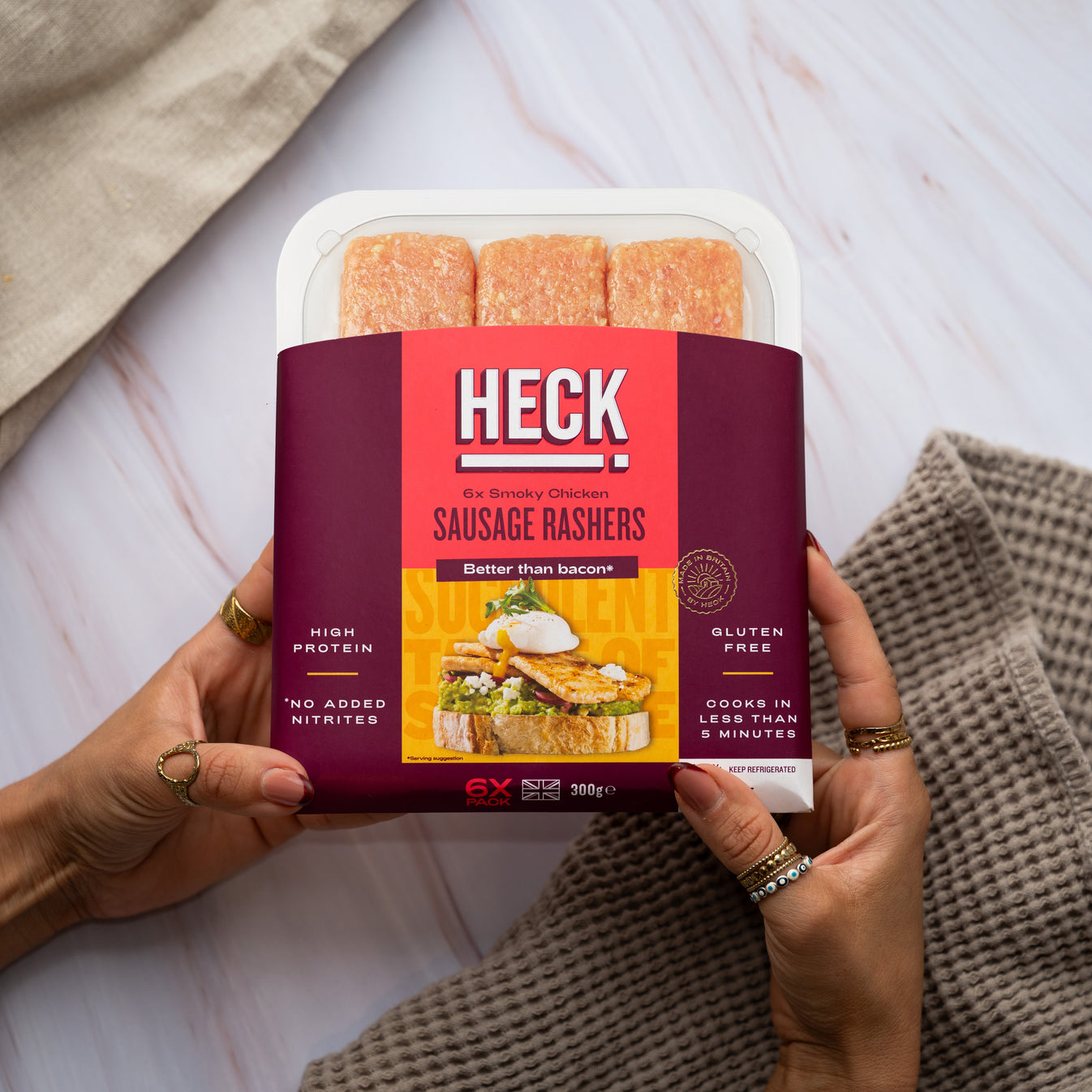 HECK Smoky Chicken Sausage Rashers | Better Than Bacon? | From The UK's ...